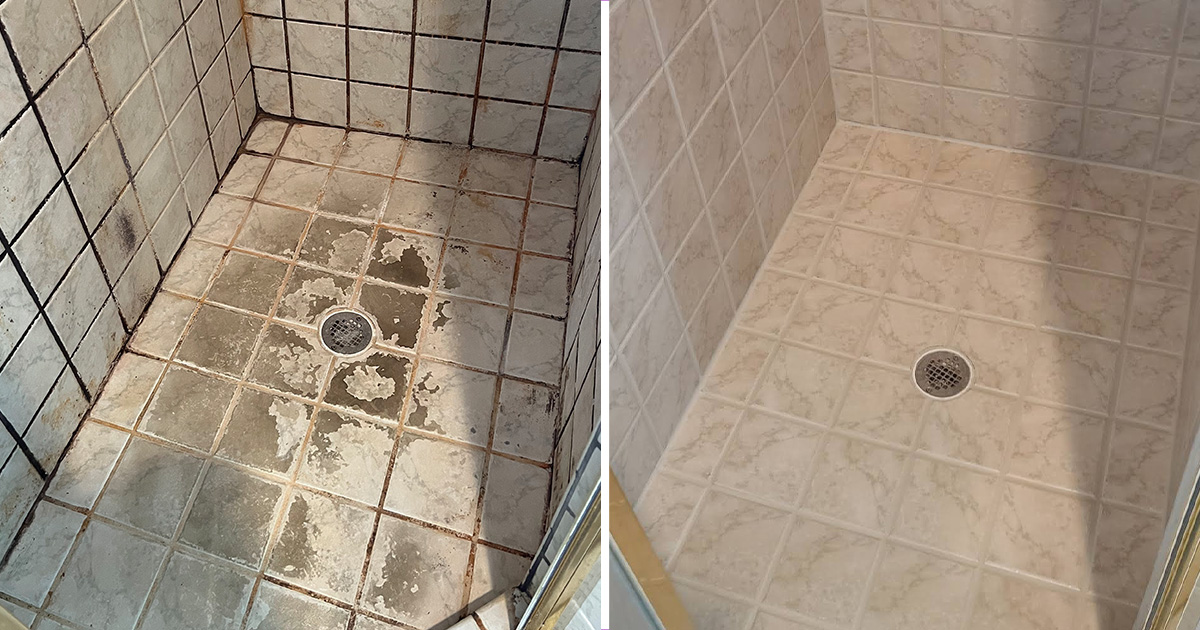 Our Top-Notch Tile Cleaning Process Transformed This Shower in Leesburg FL